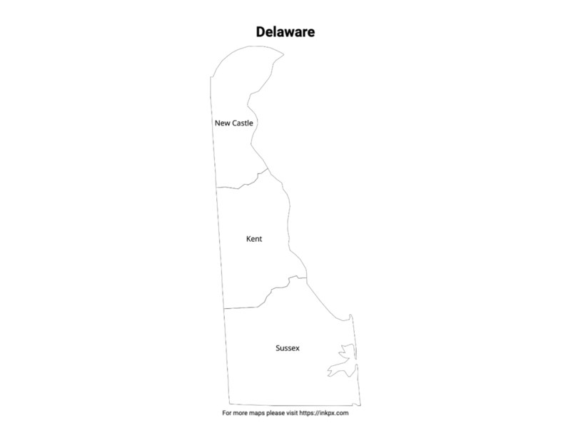 Free Printable United States Maps · InkPx