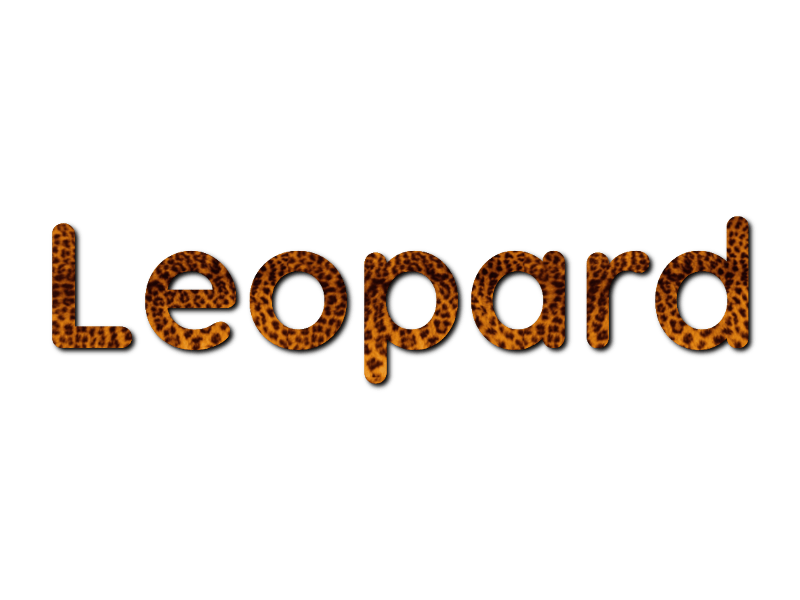 Leopard Text Effect · InkPx