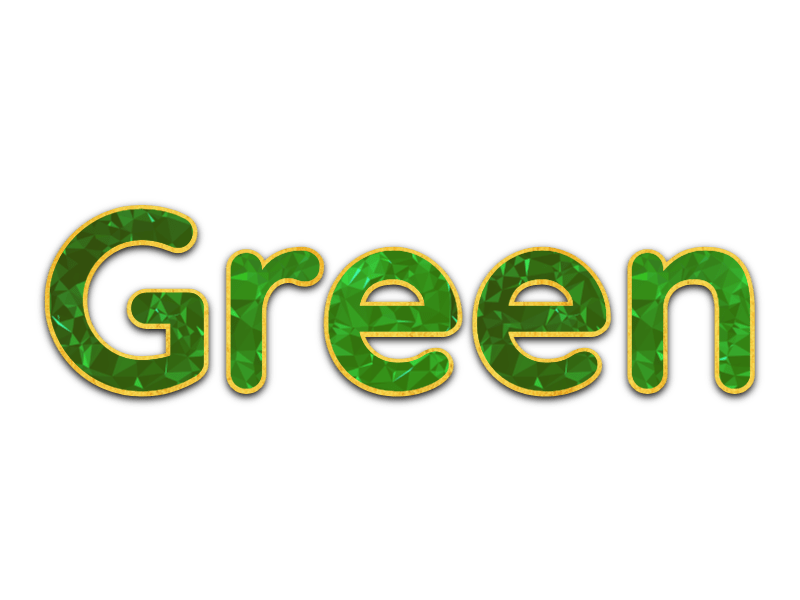 Golden Green Gem Text Effect · InkPx