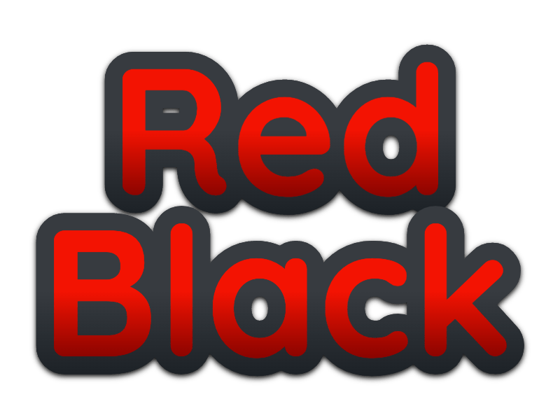 Red Black Text Effect · InkPx