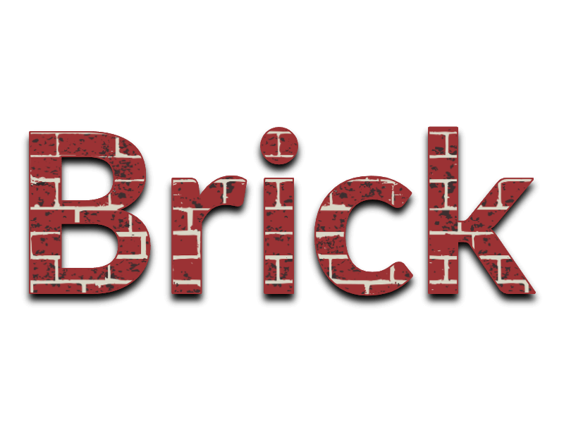 Brick Text Effect · InkPx