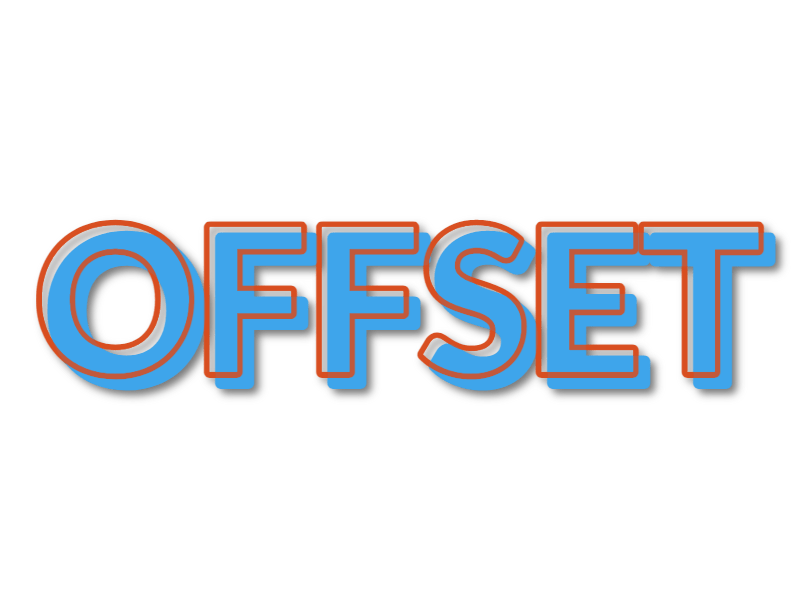 Offset Text Effect · InkPx