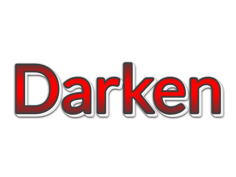 Darken Red Text Effect · InkPx