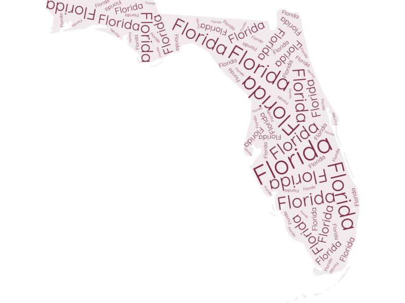 Florida Word Cloud · InkPx
