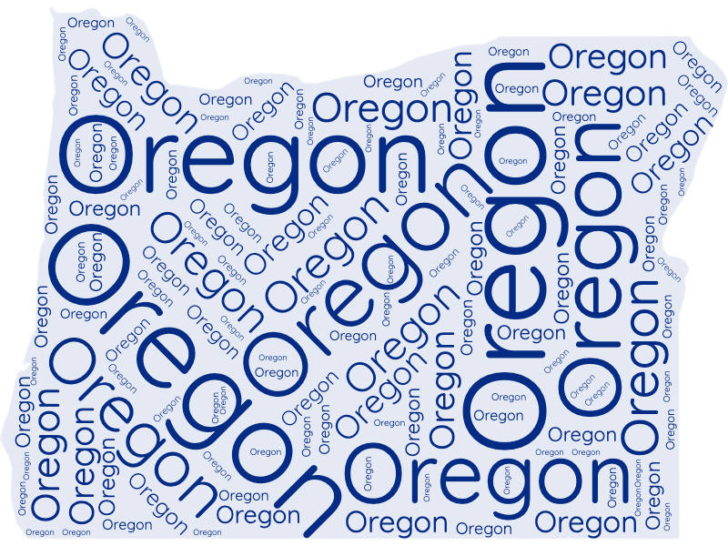 Oregon State Word Cloud · InkPx