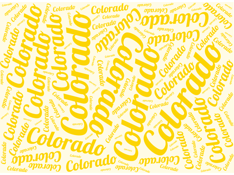 Colorado Word Cloud Generator · InkPx