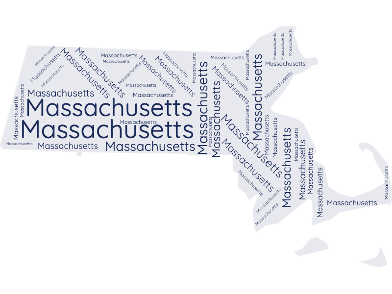 Massachusetts Word Cloud · InkPx