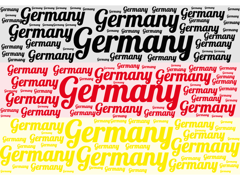 Germany Flag Word Cloud · InkPx