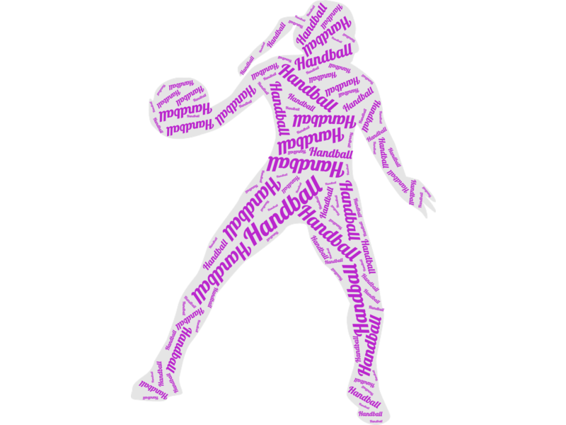 Handball Word Cloud · InkPx