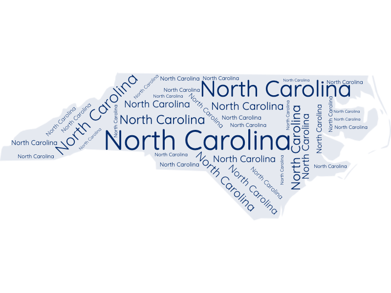 North Carolina State Word Cloud · InkPx