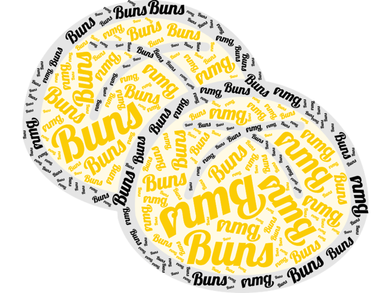 Buns Word Cloud · InkPx