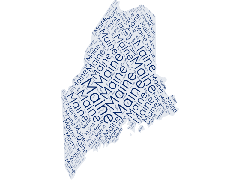 Maine Word Cloud · InkPx