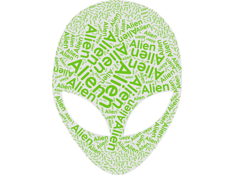 Alien Word Cloud · InkPx