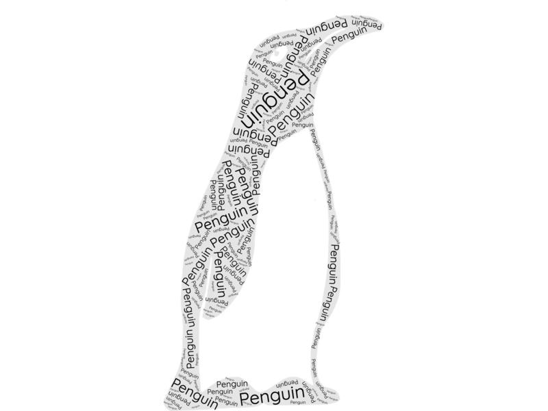 Penguin Word Cloud · InkPx