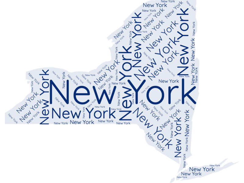 New York State Word Cloud · InkPx