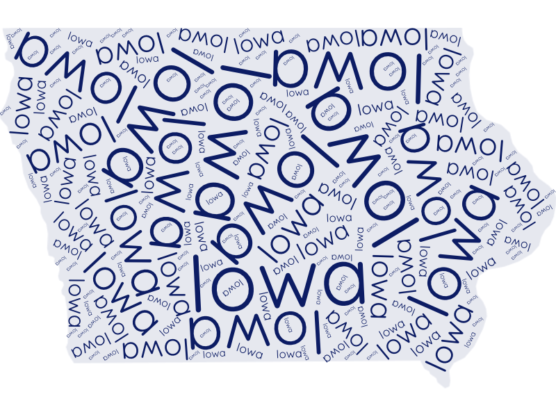 Iowa Word Cloud · InkPx