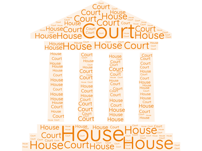 Court House Word Cloud · InkPx