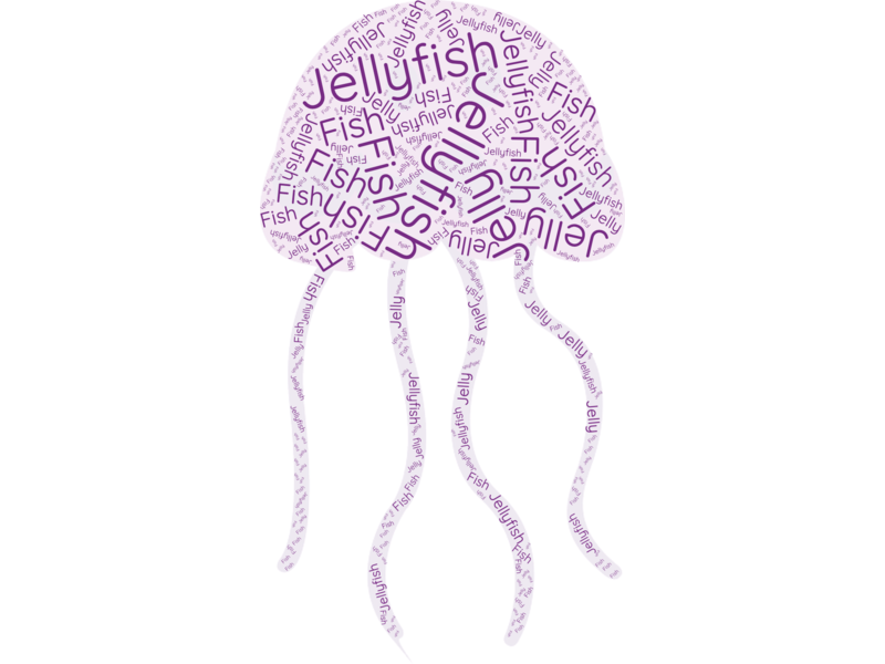 Jellyfish Word Cloud · InkPx