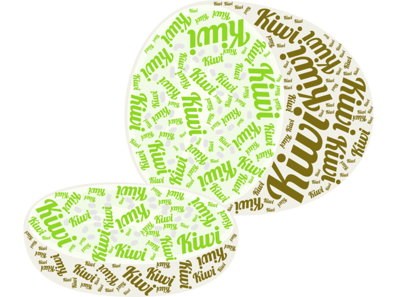Kiwi Word Cloud · InkPx