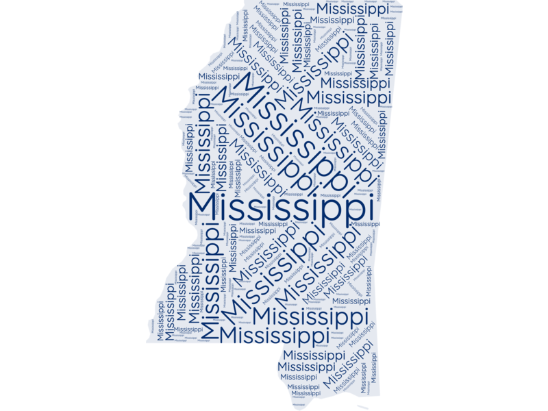 Mississippi State Word Cloud · InkPx
